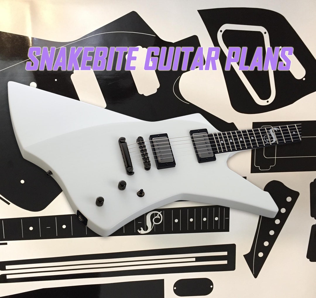 Snakebiter EXPLORER Guitar Routing Template. ESP Style Guitar Routing ...