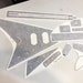 R Rhodes V Routing Template. Vinyl Sticker for Guitar Making. Custom ...