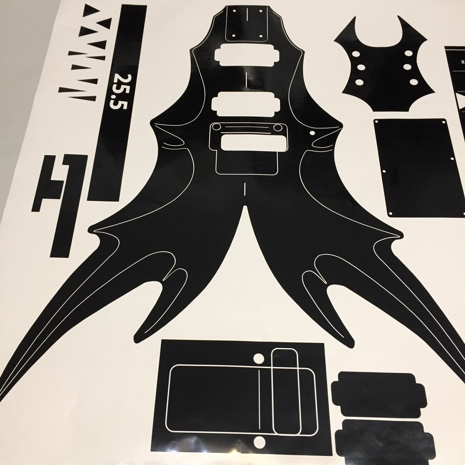 Draco Insane Guitar Shape. 24 Fret Shredder Flame Guitar - Etsy