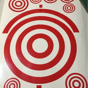 Bullseye Guitar Vinyl Sticker, LP Guitar Custom Decal - Etsy Canada