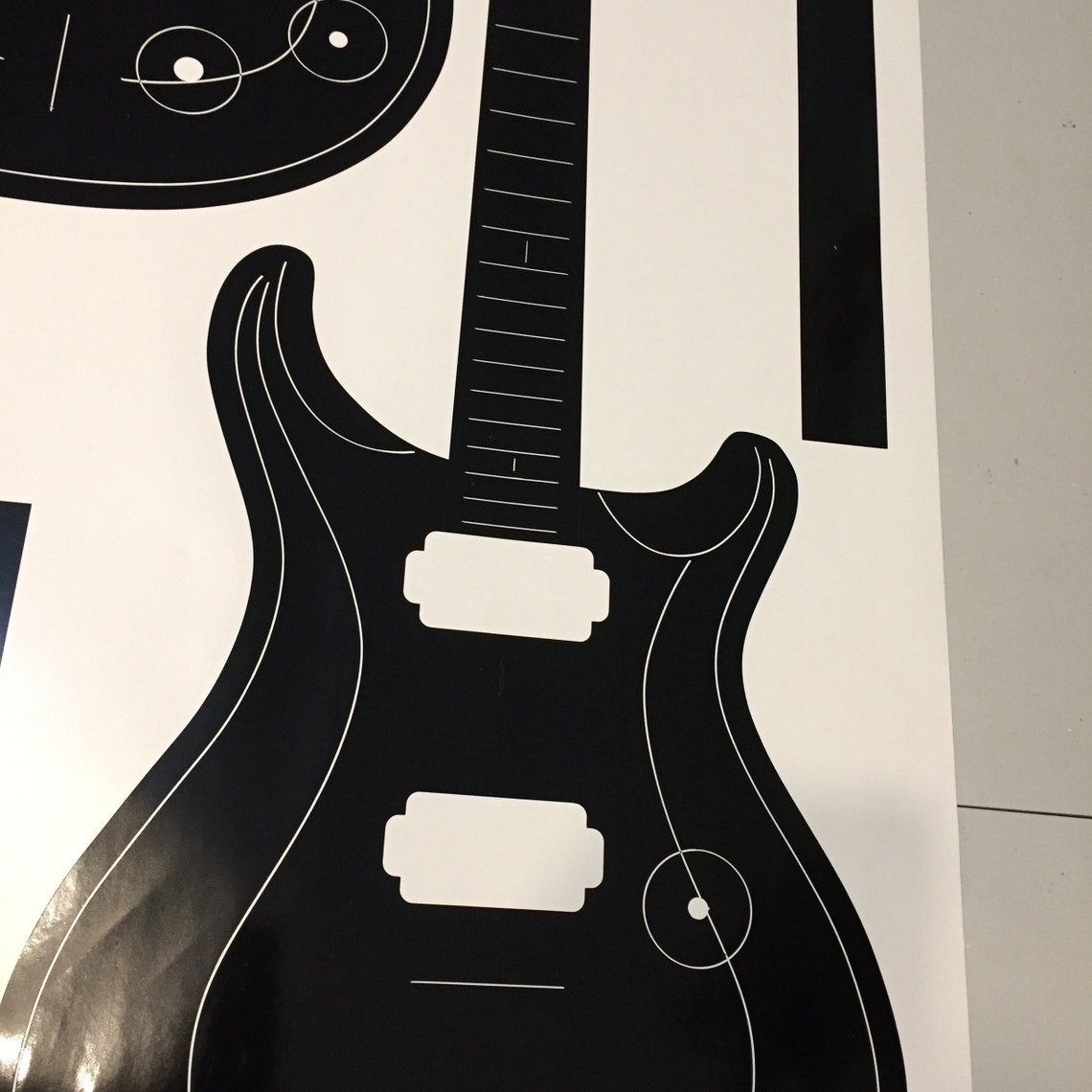 PRS guitar body PRS routing template for guitar building | Etsy