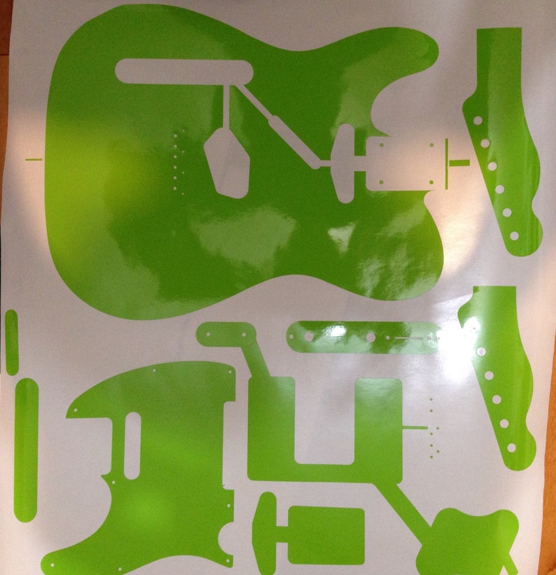 Telecaster Routing Template for Guitar Making. 1952 Telecaster - Etsy ...