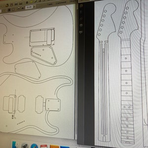 Sam Deemus Guitar Cnc Routing Plans. Hh Specs, 3 Files Types for Cnc ...