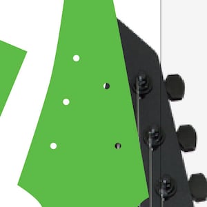 Soloist Guitar Routing Template. Vinyl Sticker Guide. Custom Jack-son ...