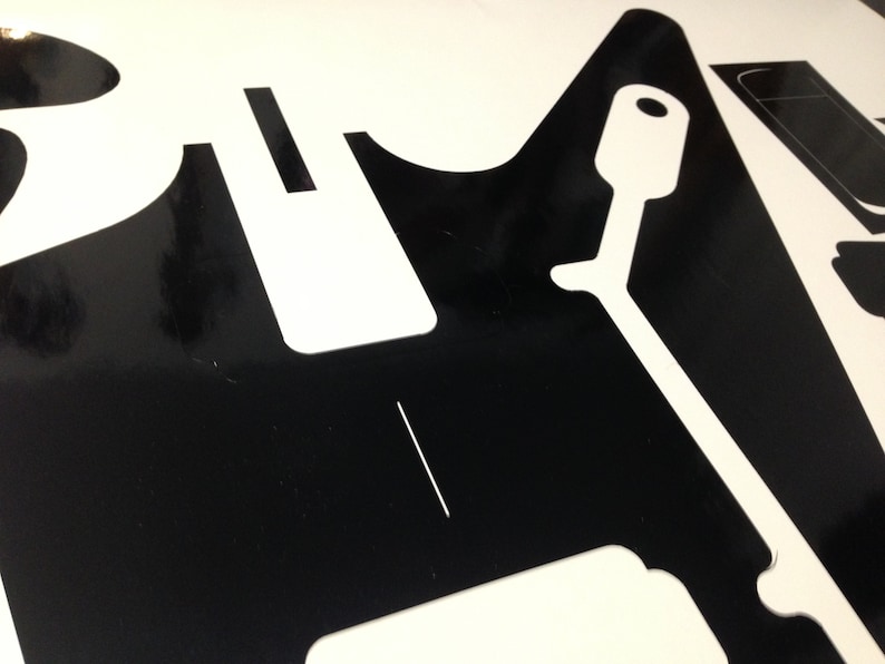 Explorer Guitar Routing Template, Vinyl Sticker - Etsy