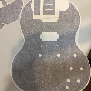 60s SG Guitar Routing Template. Everything Needed to Build a Classic SG ...