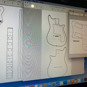 1970s Carvin Ss65 Digital Guitar Plans. 3 Files Types for Cnc Guitar ...