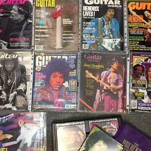 Jimi Hendrix Guitar Collection. 9 Vintage Guitar Mags From 80 and 90s ...