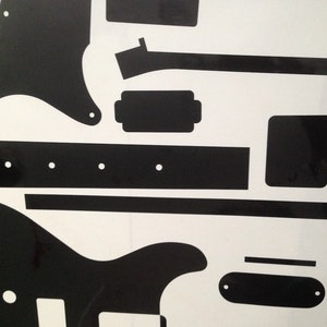 LP Junior Routing Template. Double or Single Cutaway 59 - Etsy Canada