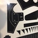 Kelly Guitar Shape Routing Template. Vinyl Sticker for Guitar Making ...