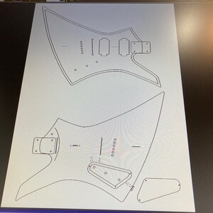Kelly Guitar CNC Routing Plans, Bolt-on Neck (pdf, Dxf, Svg) - Etsy
