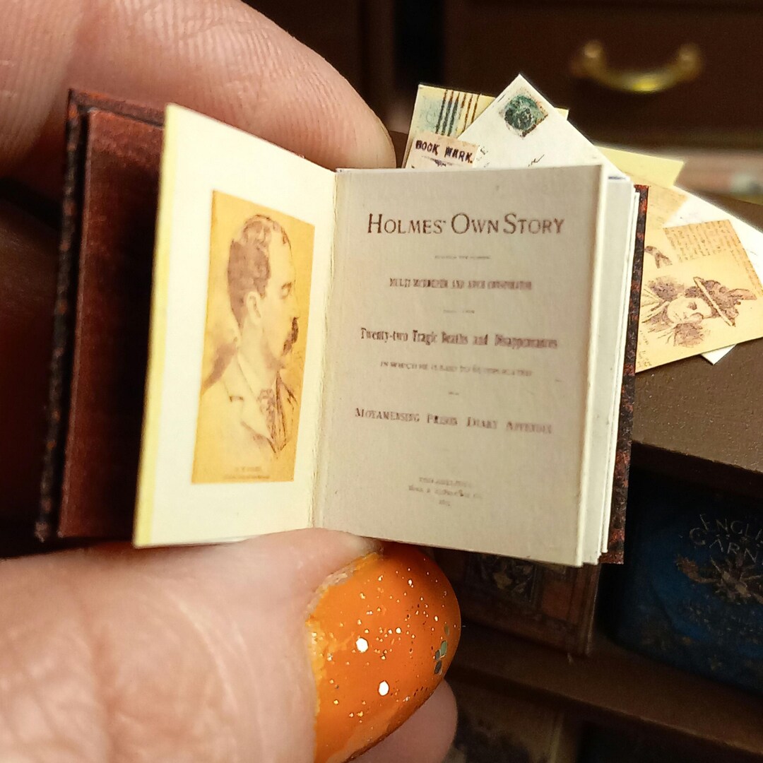 H.H Holmes 1.12 Scale Illustrated Memoir Dollhouse Miniature. - Etsy