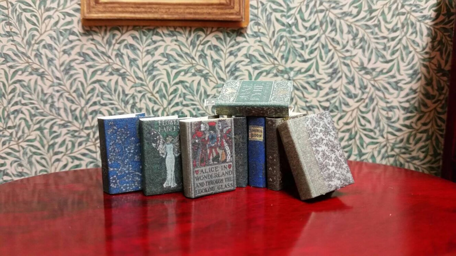 Vintage Replica Book Set of 8 Dolls House Miniature 1:12 Scale - Etsy