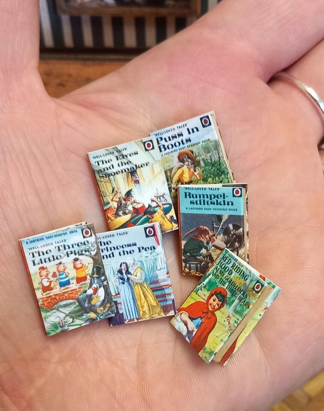 Dollhouse Miniature Set of Six Ladybird Books in 1.12 Scale Miniature ...