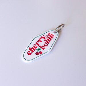 Cherry Bomb Motel Keychain - Retro Inspired Motel Keychain - Etsy