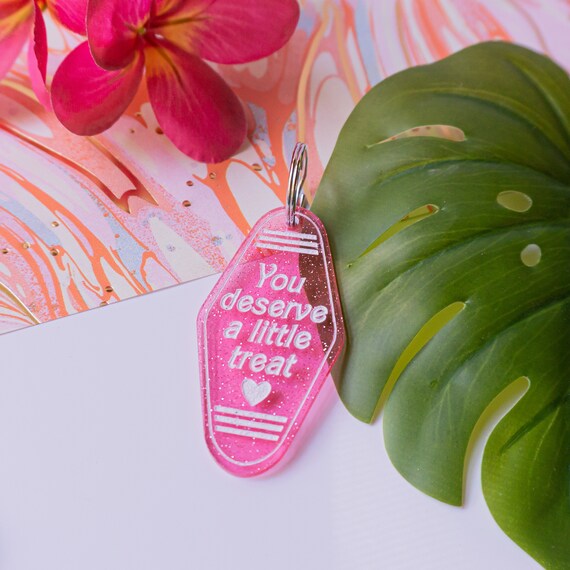 Motel Keychain Retro Inspired Motel Keychain You Deserve a - Etsy