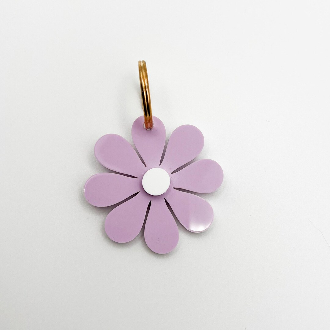 B GRADE - Pastel Purple Flower Keychain | Laser Cut Flower Shape ...