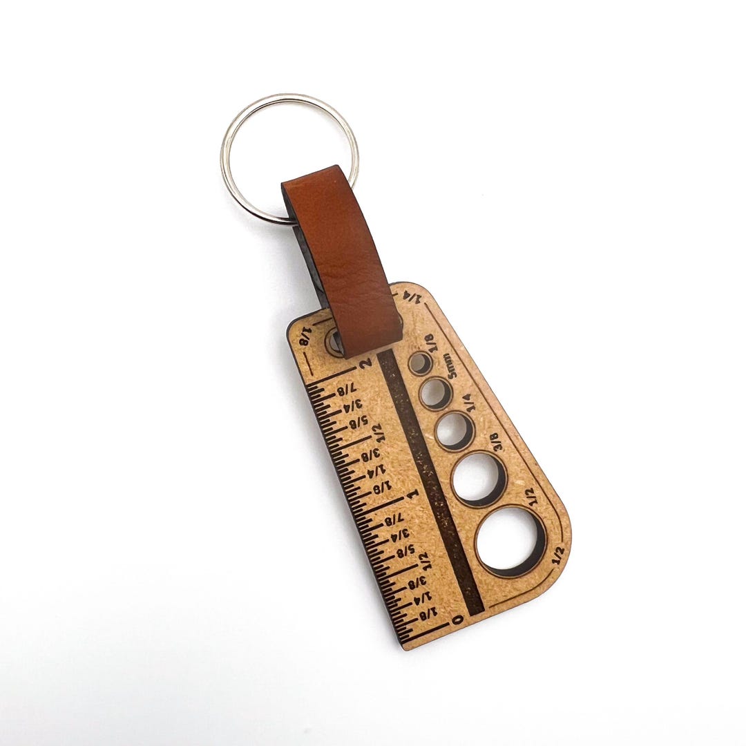 DESTASH SALE Keychain Measuring Tool | Laser Engraved Keychain - Etsy