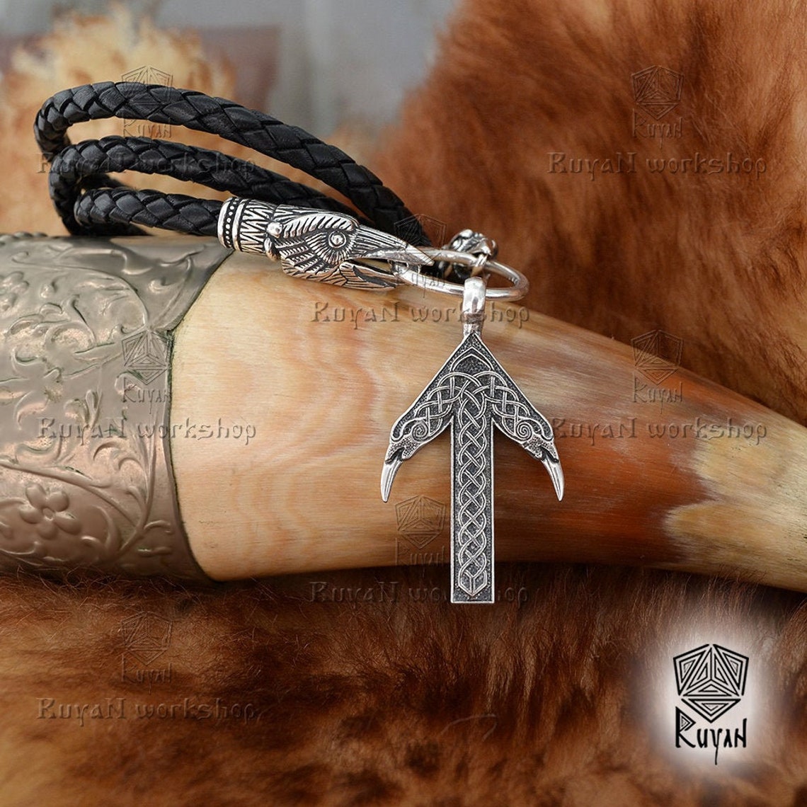 TIWAZ / TYR Rune Viking Amulet Pendant Nordic Talisman | Etsy