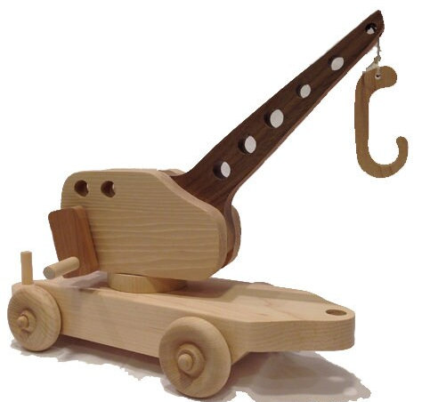 Wooden Toy Work Train - Etsy