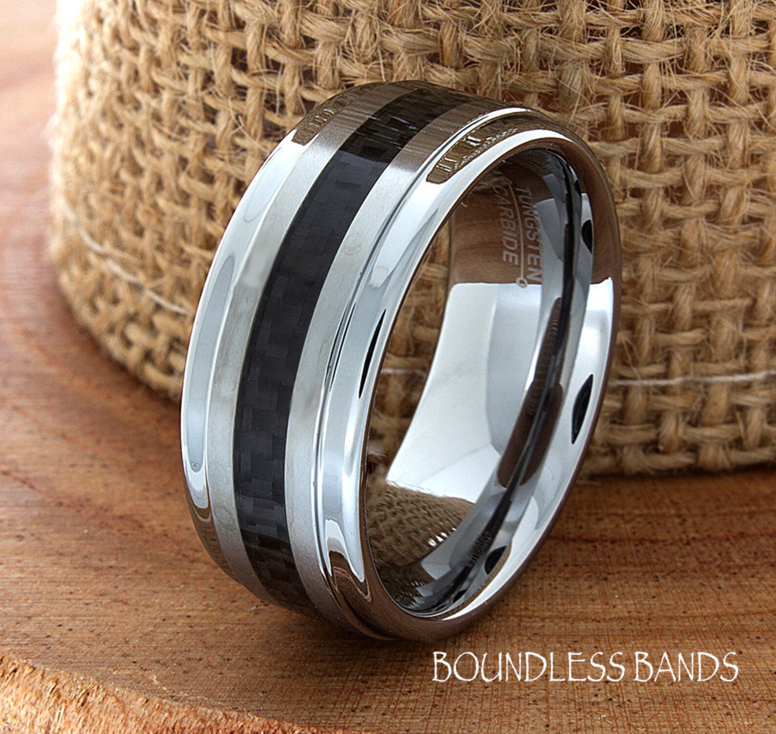Men's Tungsten Ring Tungsten Ring Men's Tungsten - Etsy