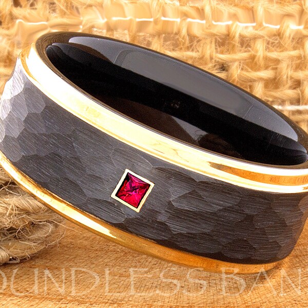 Tungsten Ruby Ring - Etsy