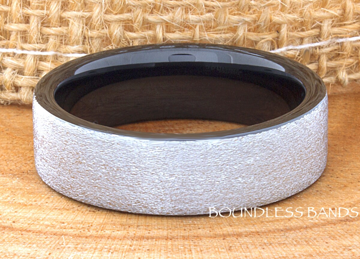 Tungsten Wedding Ring Men Women 7mm Tungsten Ring Anniversary | Etsy