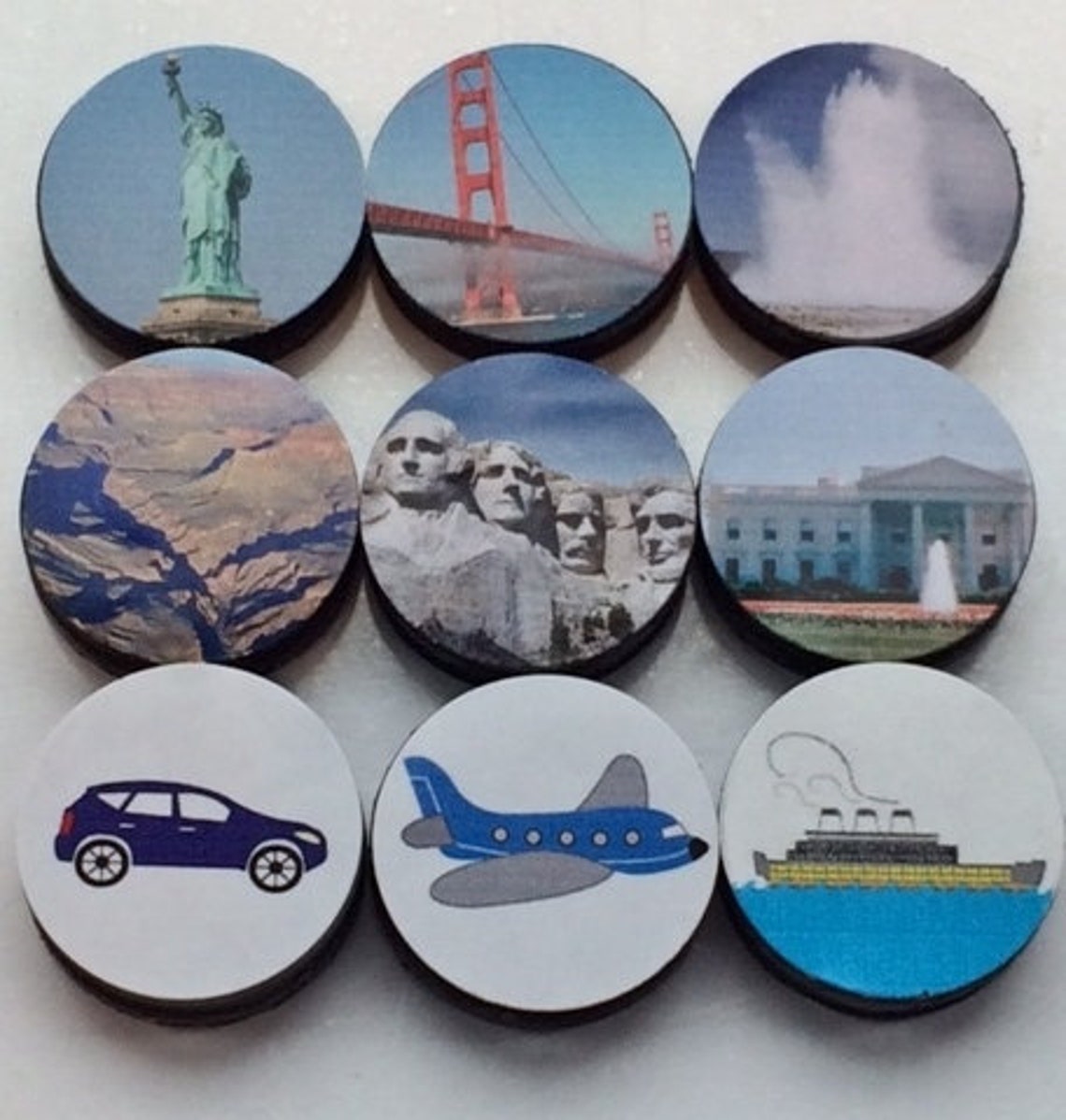 Treasured Maps: Framed Magnet Map of the USA With "places to Go, People ...