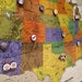 Treasured Maps: Framed Magnet Map of the USA With "places to Go, People ...