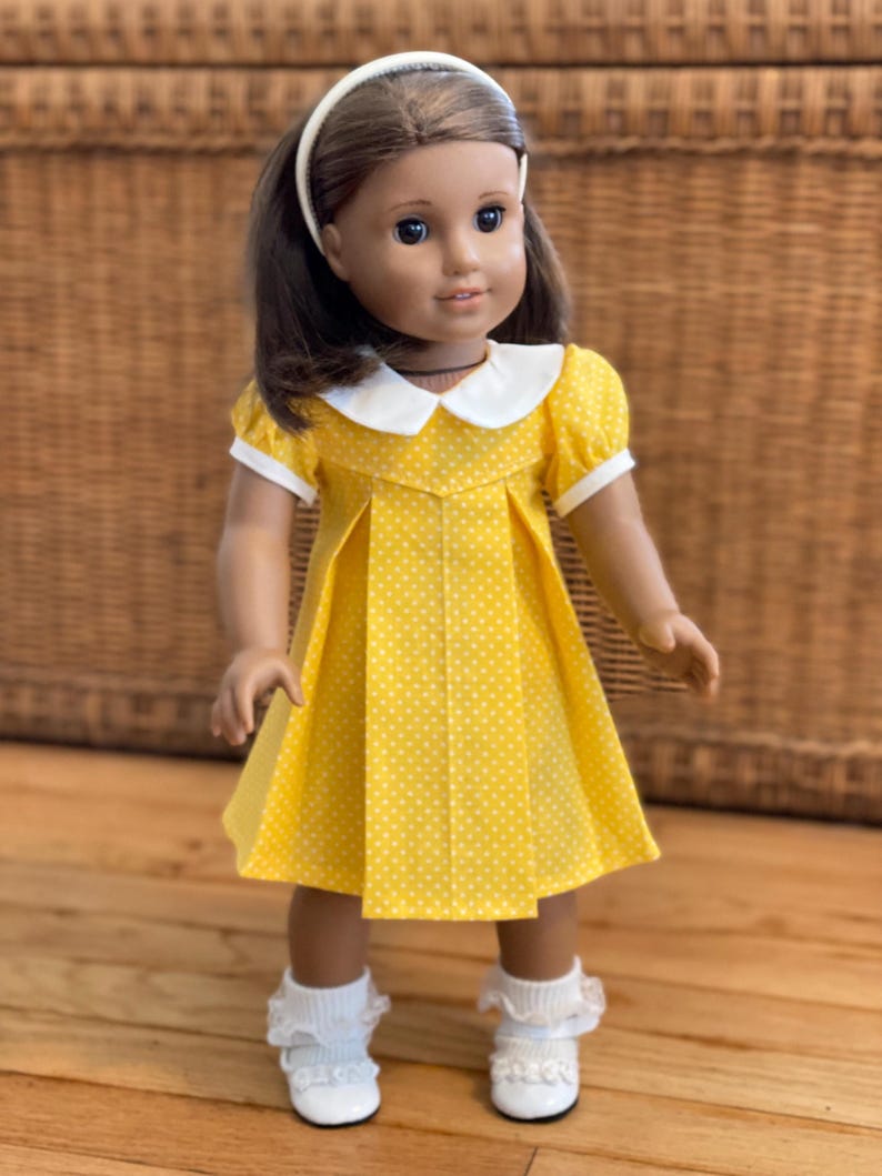 Bright Yellow Spring Dress for Your 18 Inch or AG Doll - Etsy