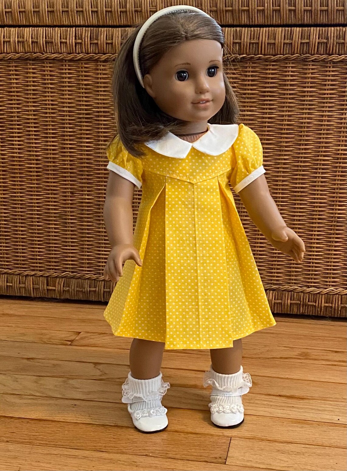 Bright Yellow Spring Dress for Your 18 Inch or AG Doll - Etsy