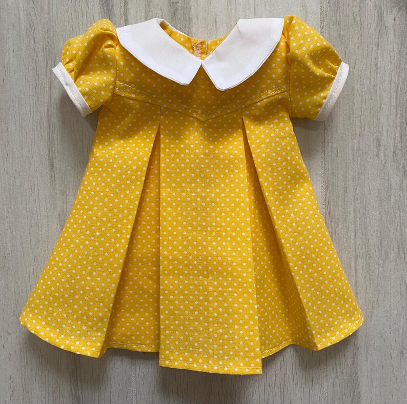 Bright Yellow Spring Dress for Your 18 Inch or AG Doll - Etsy
