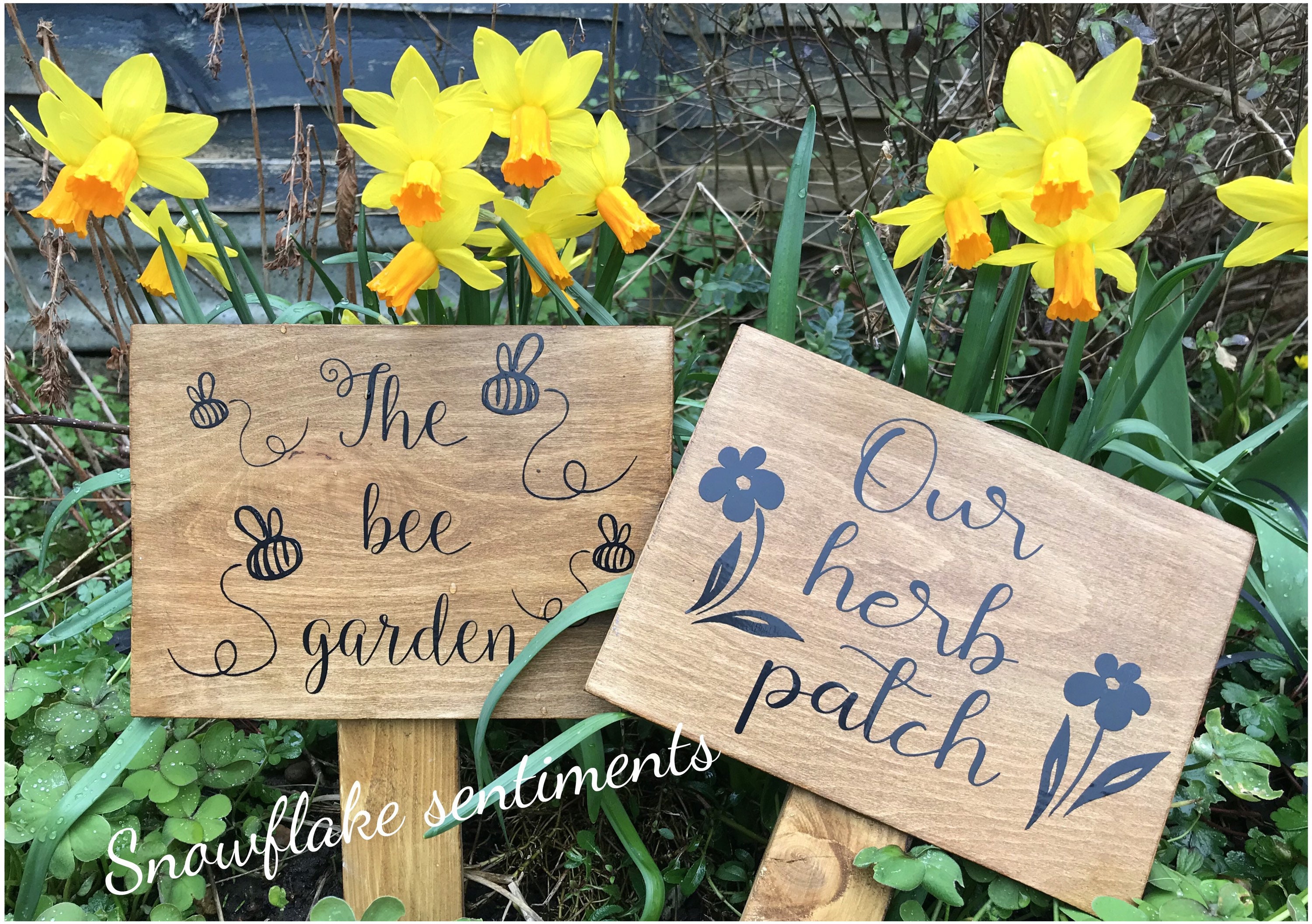 Personalised Little Garden Sign, Design Your Own Sign, Special Garden ...
