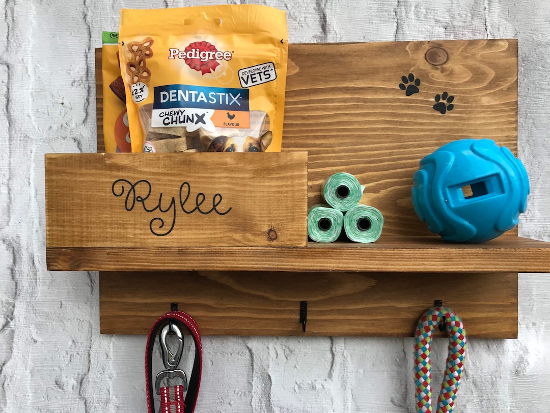 Personalised Pet Storage Box, Personalised Dog Lead Hook Hanger, New ...