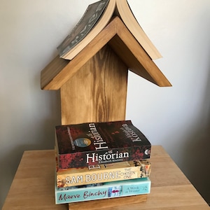 Handcrafted Wooden Triangle Book Saver and Stand, Book Store, Book ...