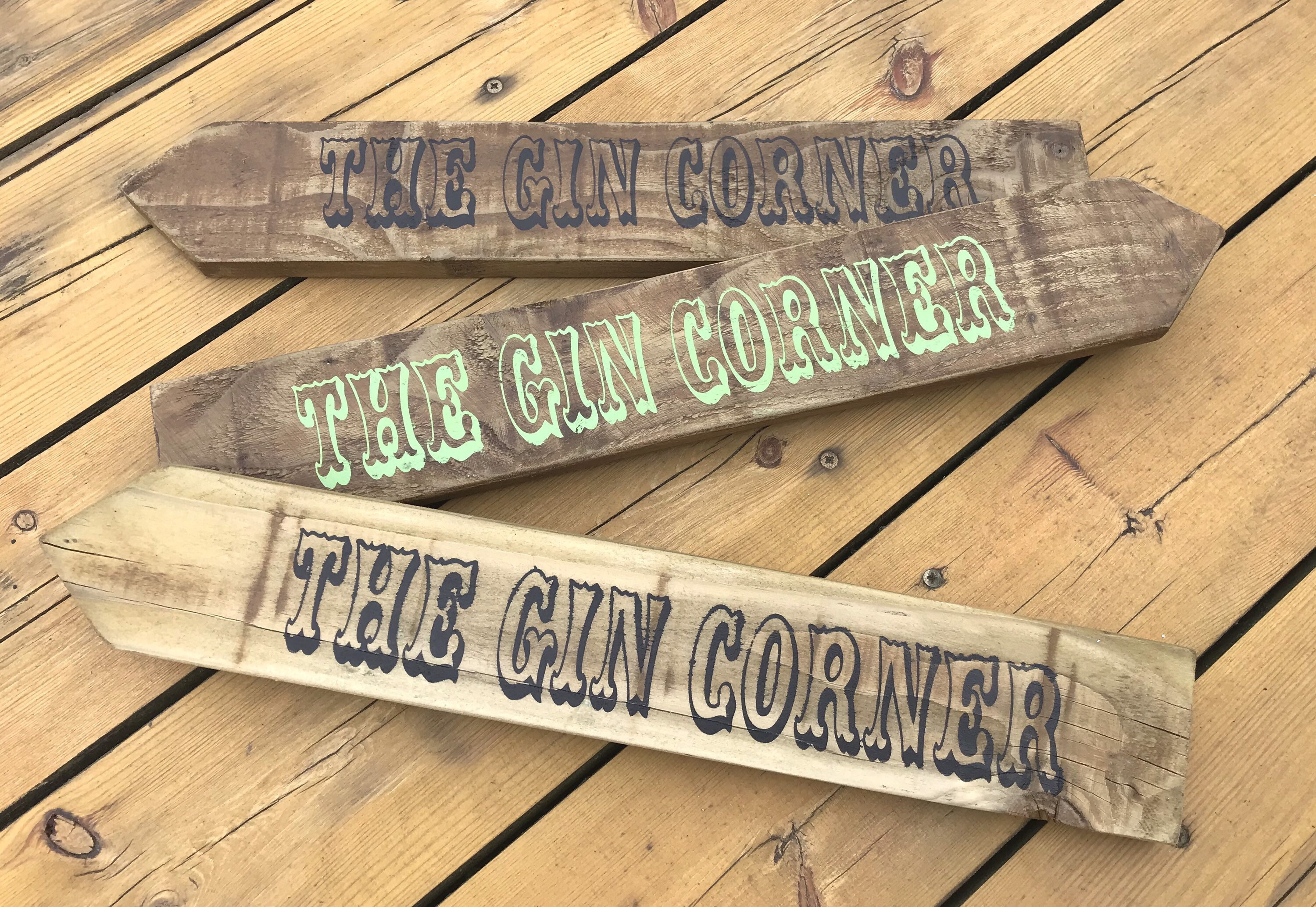 The Gin Corner, Gin Sign, Garden Signs, Rustic Decor, Yard Signs, - Etsy UK