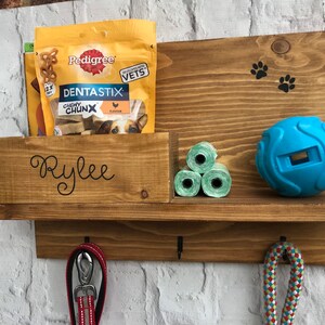 Personalised Pet Storage Box, Personalised Dog Lead Hook Hanger, New ...