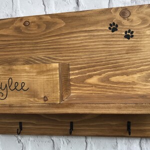 Personalised Pet Storage Box, Personalised Dog Lead Hook Hanger, New ...