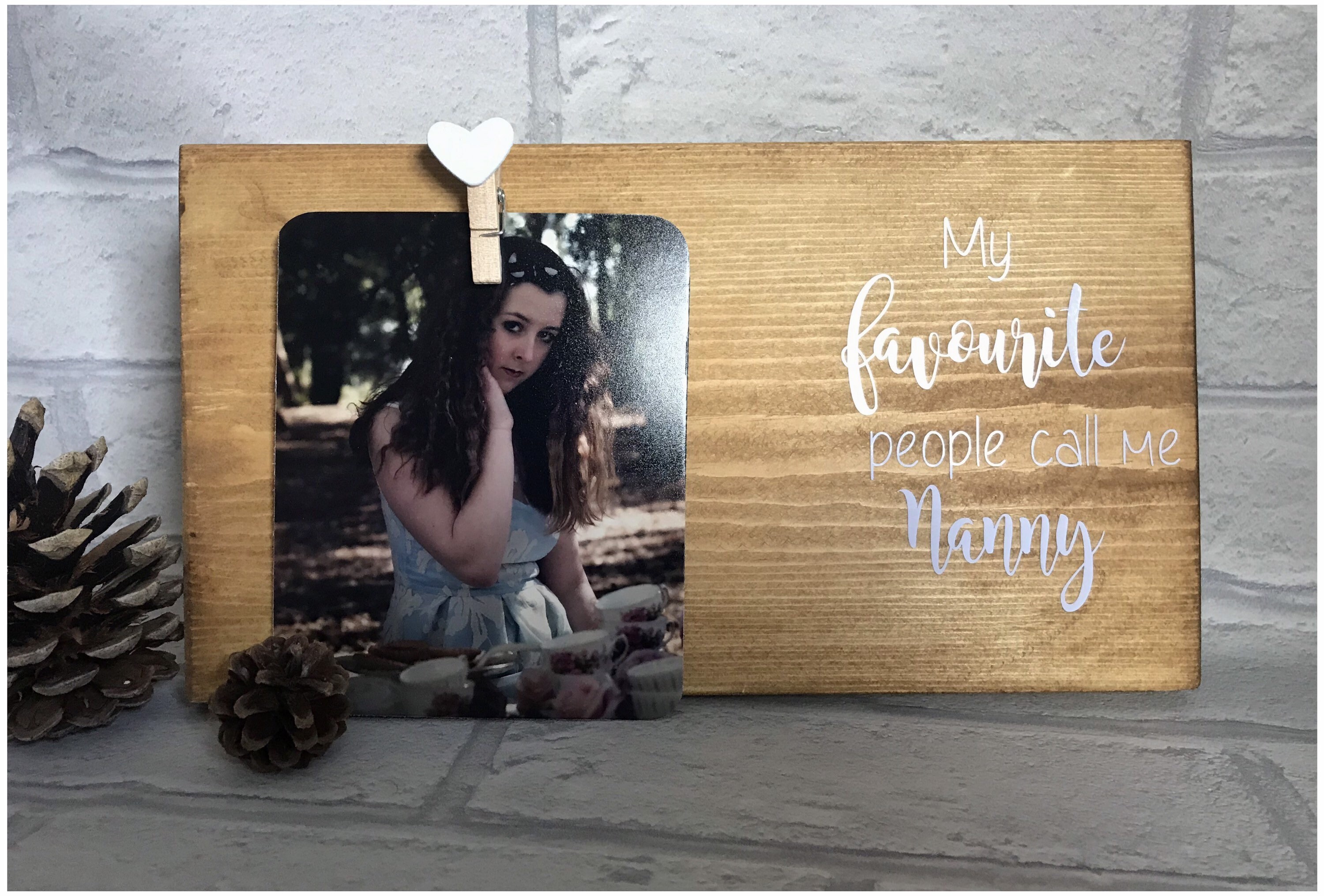 Photo Peg Board Display My Favourite People Call Me - Etsy