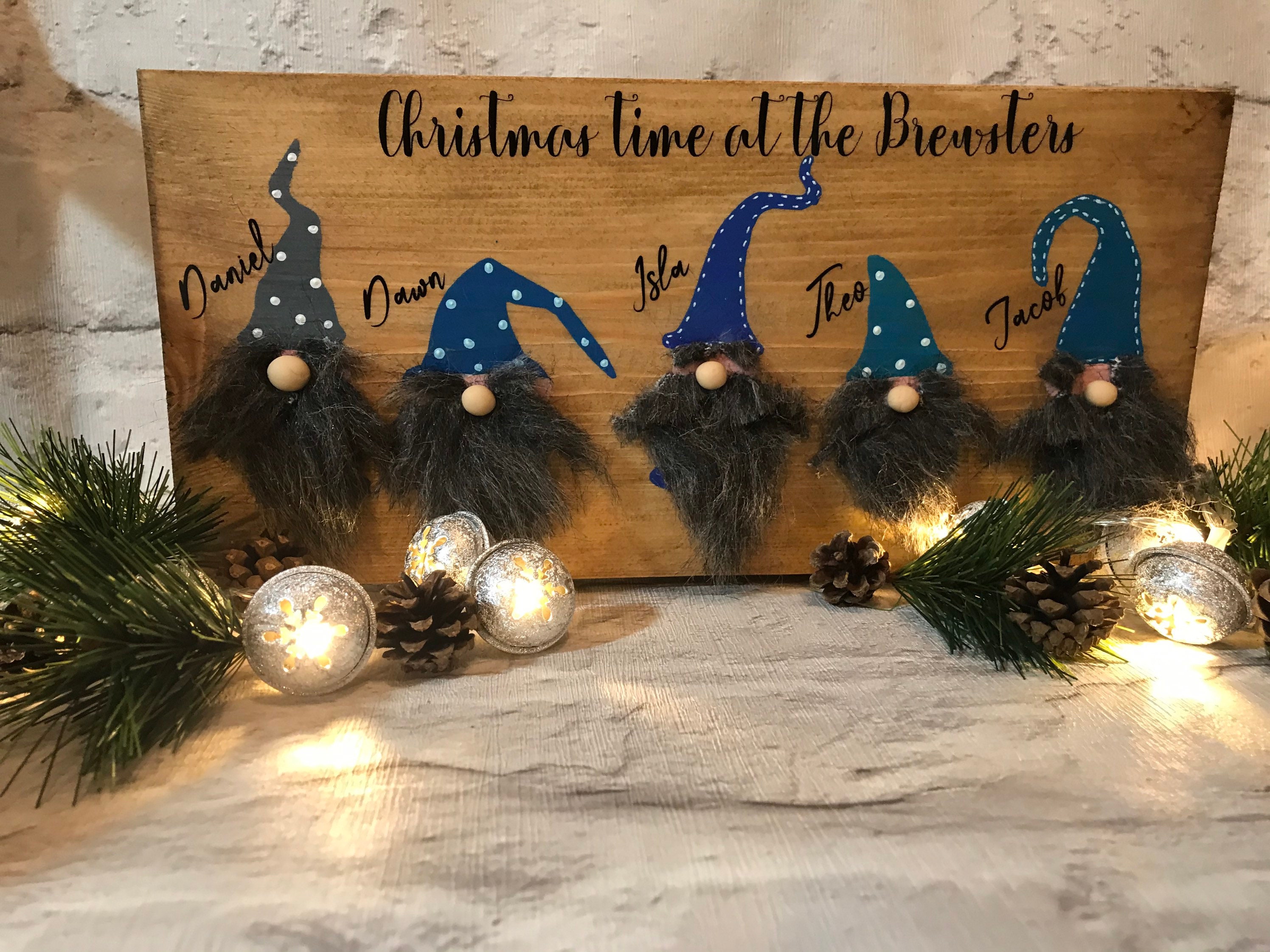 Christmas Gonks My Gonk Family Gonk Family Tree Gnome Sign - Etsy Ireland