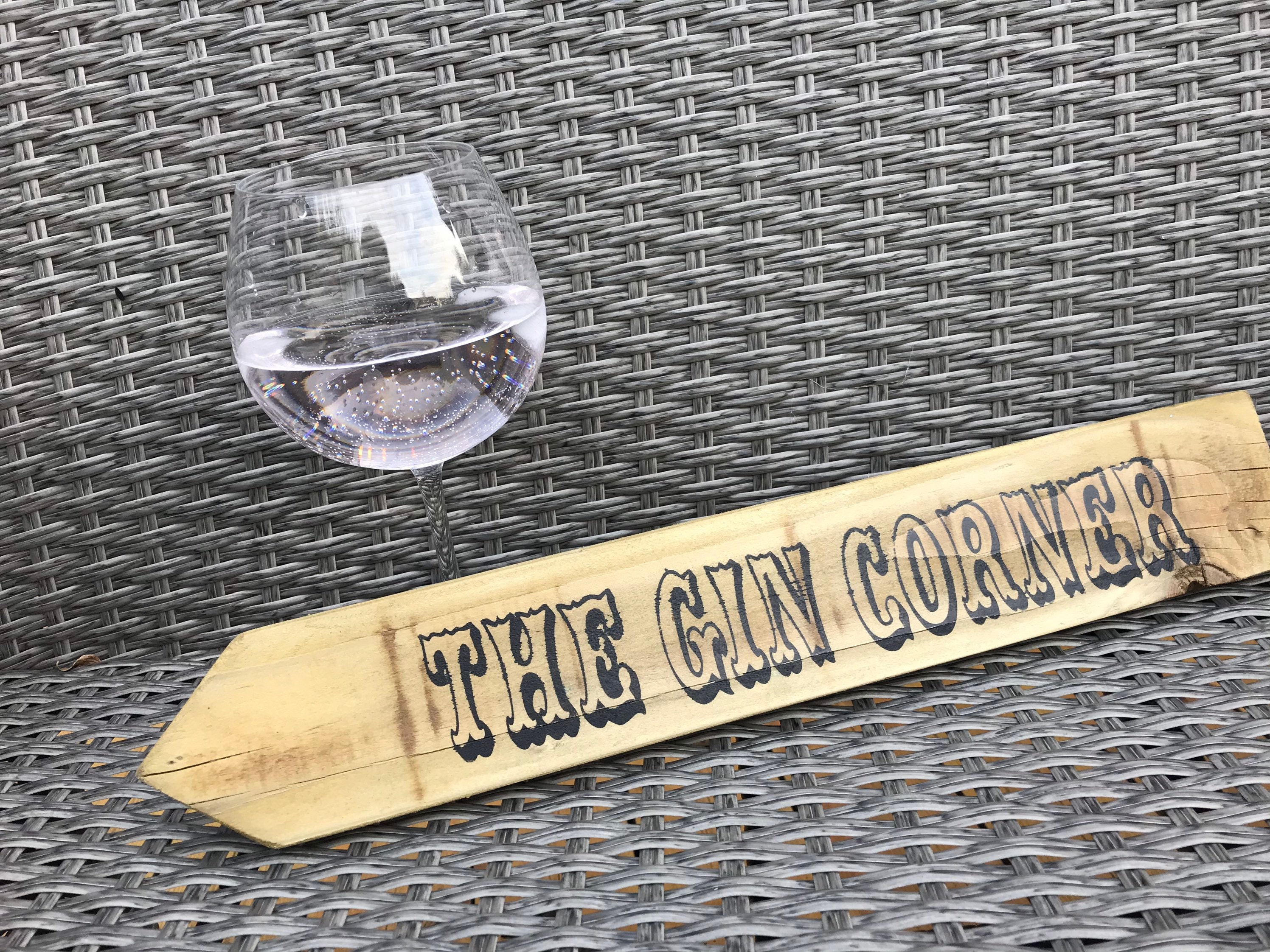 The Gin Corner Gin Sign Garden Signs Rustic Decor Yard - Etsy UK