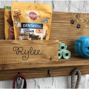 Personalised Pet Storage Box, Personalised Dog Lead Hook Hanger, New ...