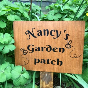 Custom Design Garden Sign, Create Your Own Sign for the Garden, Planter ...