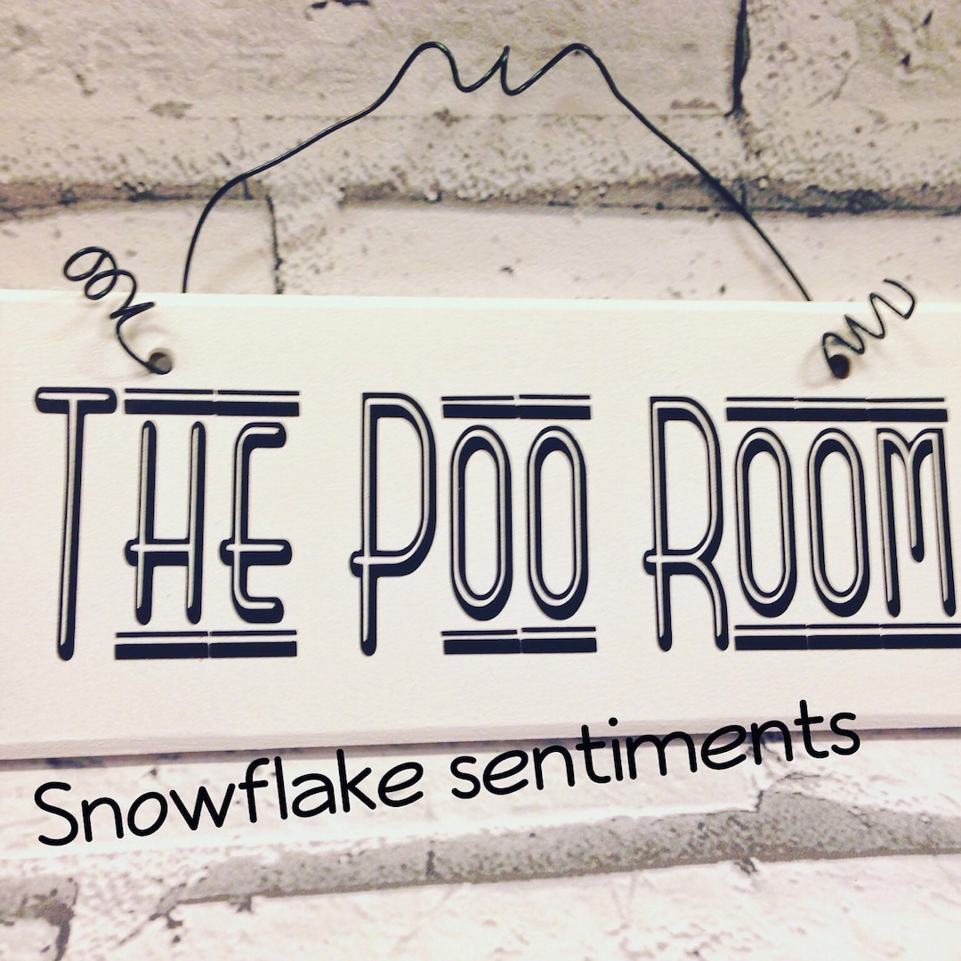 The Poo Room, Sign for the Loo, Bathroom Sign, Home Decor Sign, Quirky ...