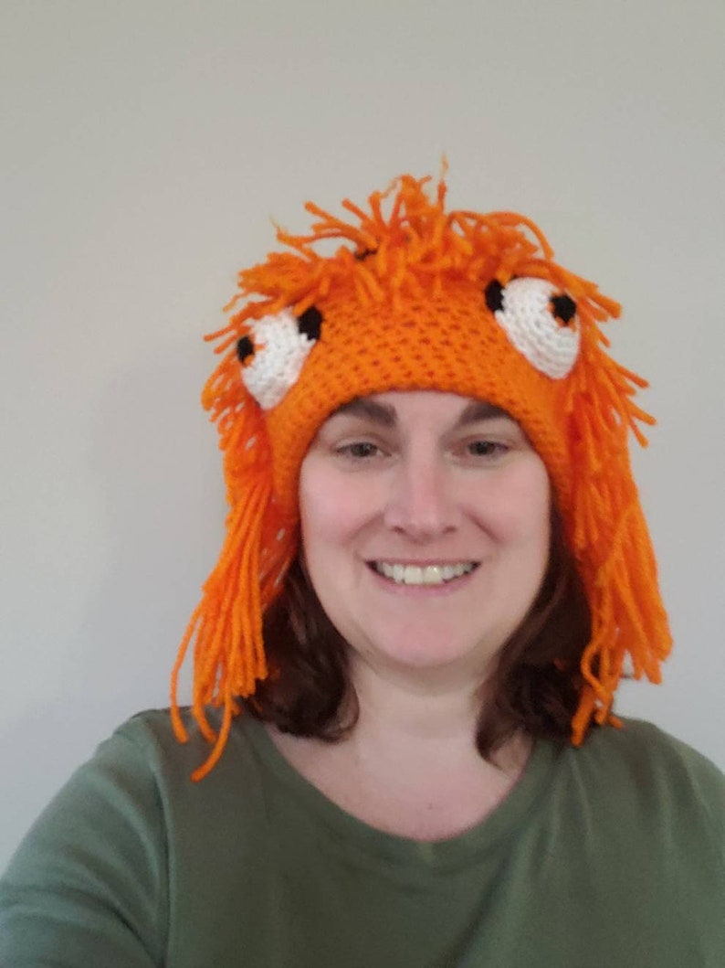 Flyers Crochet Gritty Hat with detachable beard. | Etsy