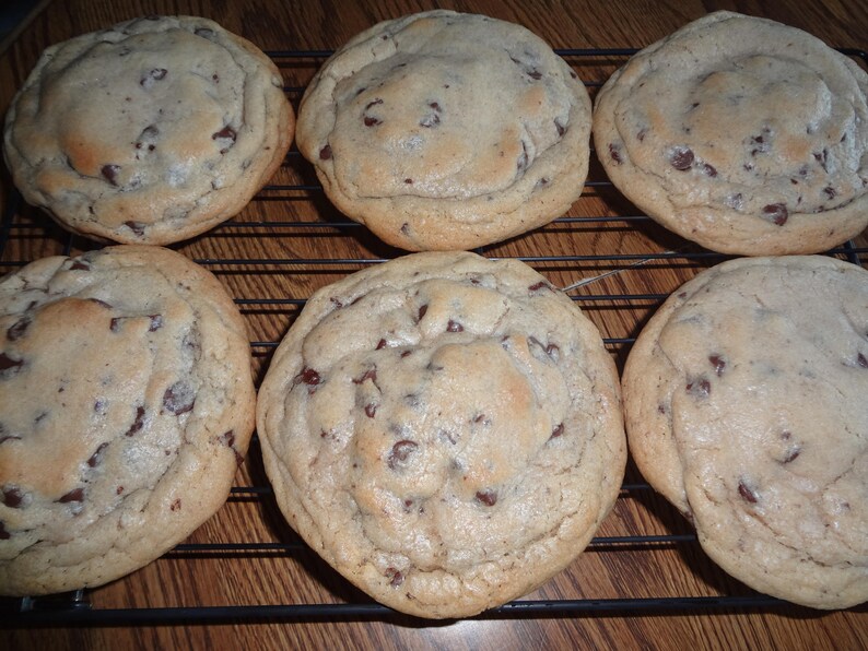 HUGE Homemade Half Pound Chocolate Chip Cookies choice of | Etsy