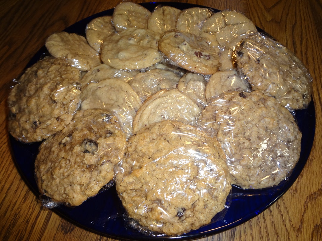 Tray of Homemade Timeless, Classic Cookies - Chocolate Chip, Peanut ...