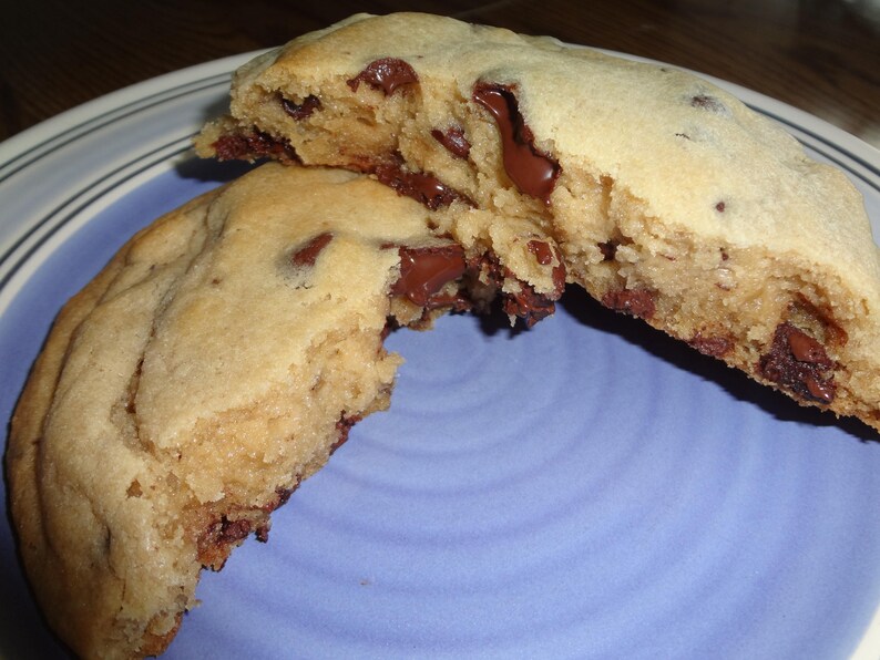 HUGE Homemade Half Pound Chocolate Chip Cookies choice of | Etsy