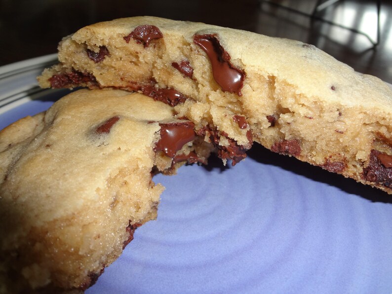 HUGE Homemade Half Pound Chocolate Chip Cookies choice of - Etsy