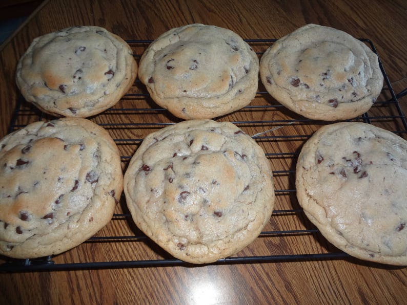 HUGE Homemade Half Pound Chocolate Chip Cookies choice of | Etsy